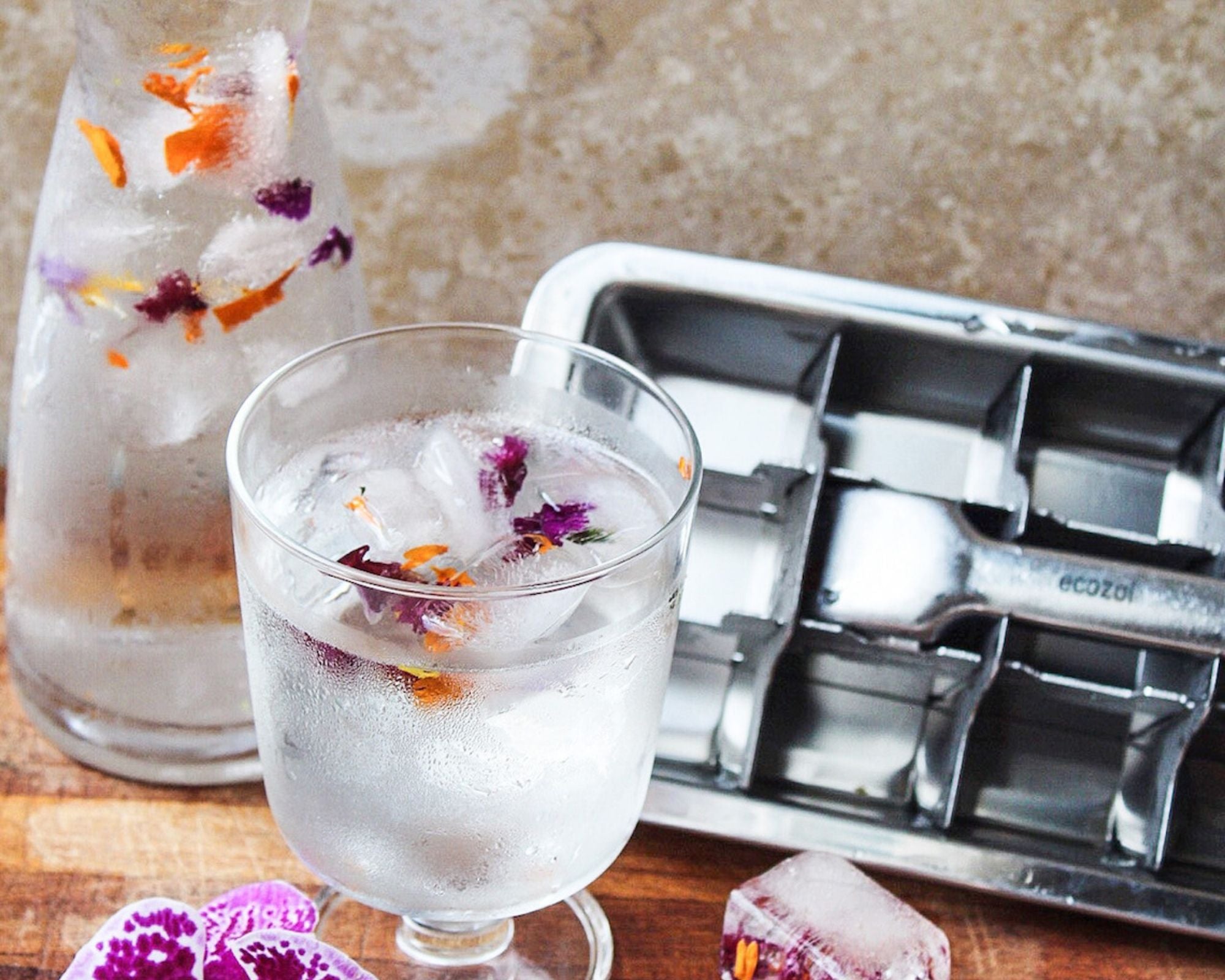 Edible Flower Ice Cubes – ecozoi